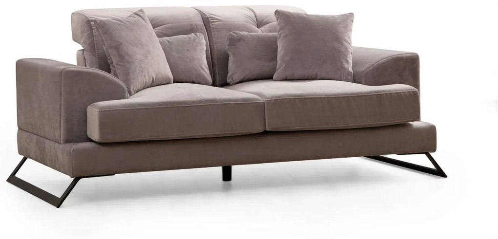 Designová sedačka Heimana 185 cm světle šedá