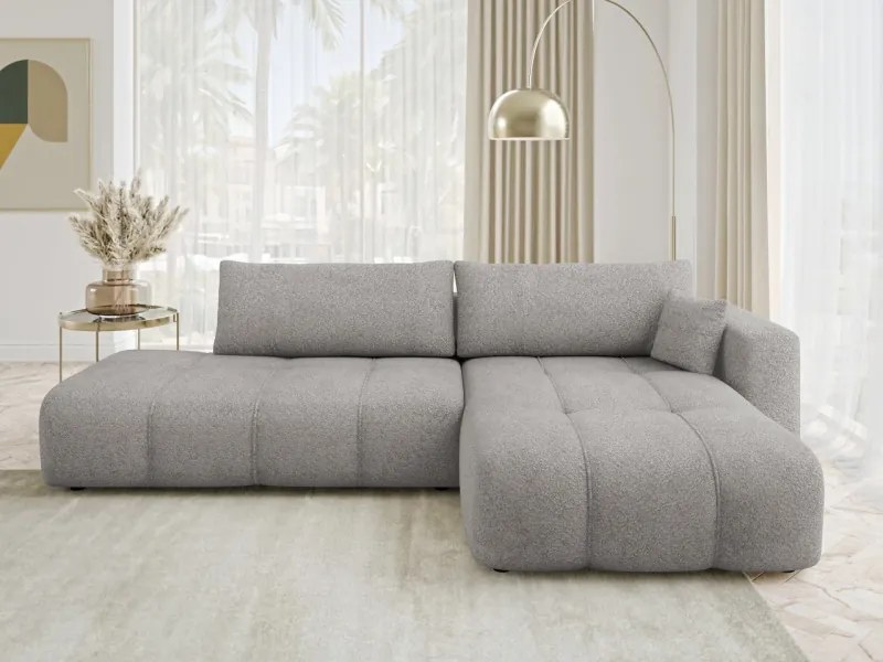 Rohová rozkládací sedačka Larow O Boucle, Potah: Coral 80, Strana pohovky: levá