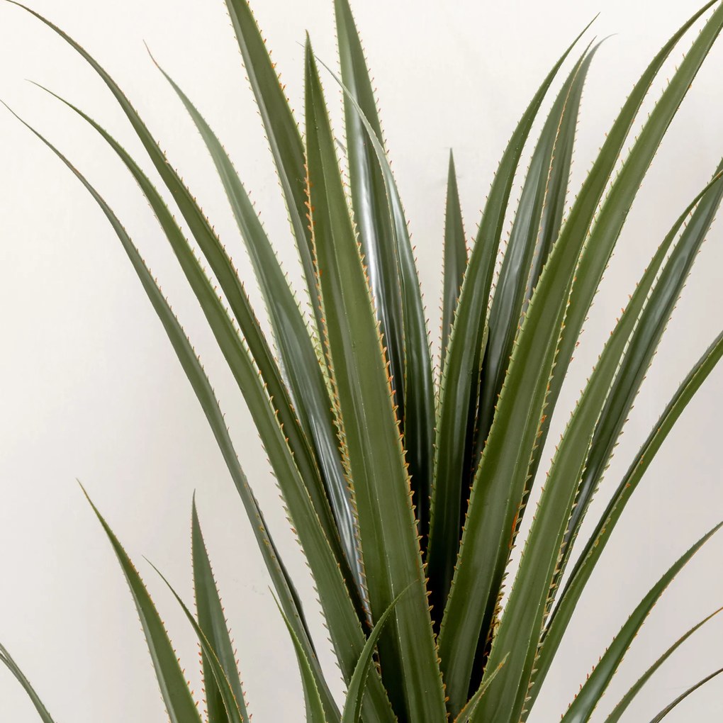 Umělá rostlina yucca HOMCOM v květináči 190 cm - 39 realistických listů pro dekoraci domova, obývacího pokoje, kanceláře a zahrady Ø17x190 cm Zelená