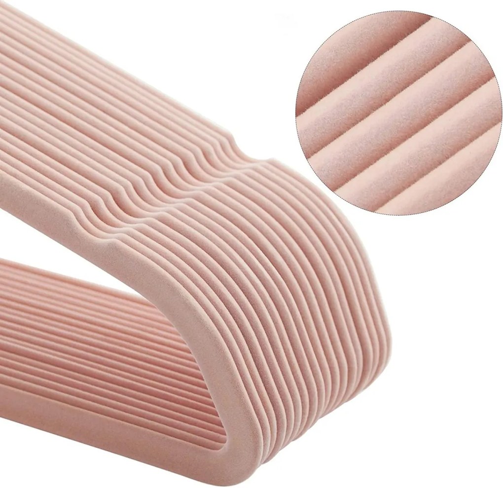 Sametové ramínka Hanga - 50 kusů