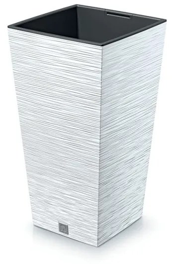 PROSPERPLAST Květináč - FURU SQUARE Rozměr: 39,5x39,5 cm, Barva: beton