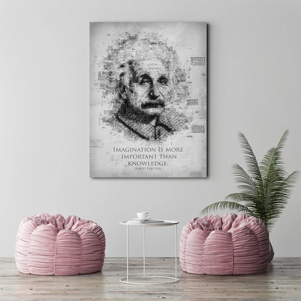 Gario Obraz na plátně Vědec Albert Einstein - Gab Fernando Rozměry: 40 x 60 cm