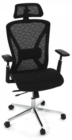 Kancelářská židle křeslo černá MESH KA-S258 BK