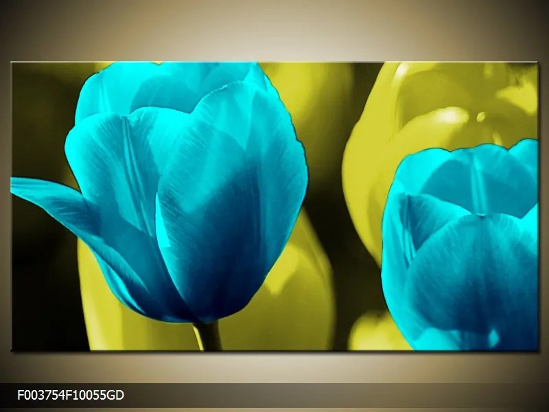 Obraz modrých květin se zelenými v pozadí  (), 40 dalších rozměrů