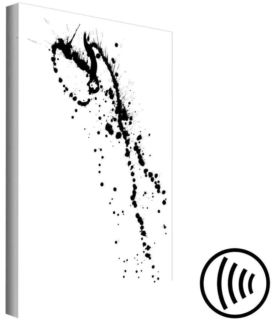 Obraz Abstraktní umění (1-dílný) - Černobílá kompozice skvrn