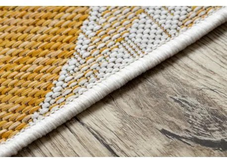 koberec SISAL SION Mramor 22169 ploché tkaní ecru / žlutá / béžový velikost 200x290 cm | krásné koberce cz