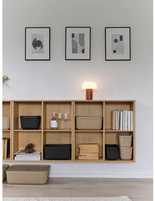 Zone Denmark Úložný box Pulp Black (sada 2 ks) 23x15 cm 32x23 cm