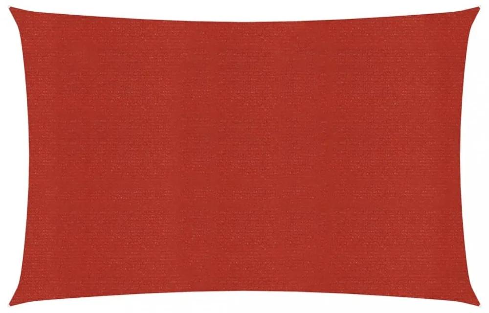 Stínící plachta obdélníková HDPE 2,5 x 2 m Dekorhome Červená