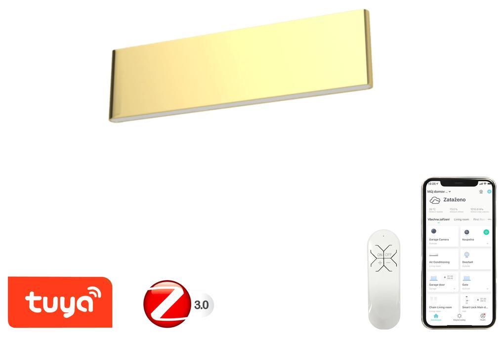 Immax NEO LISTON Smart nástěnné svítidlo 29cm 8W zlaté Zigbee 3.0