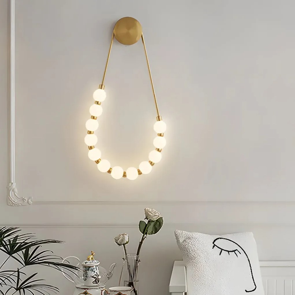 Toolight Nástěnné LED osvětlení Necklase G027-CP zlaté