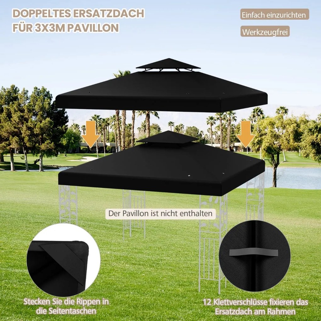 Costway Výměna střechy pavilonu střecha pavilonu plachta střešní