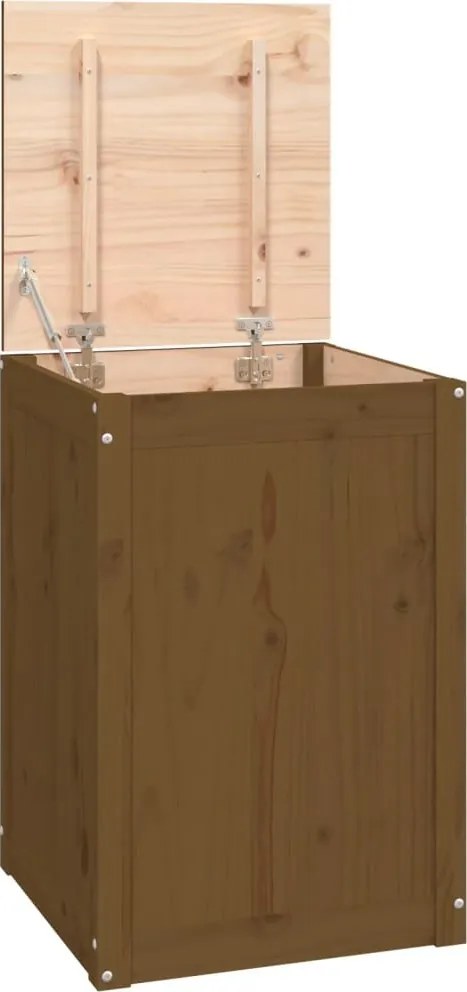 vidaXL Box na prádlo 44 x 44 x 66 cm masivní borové dřevo [823567] Barva: Bílá