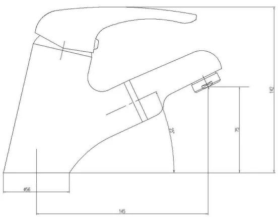 Aqualine - Umyvadlová baterie KASIOPEA 14,2 cm lesklý chrom