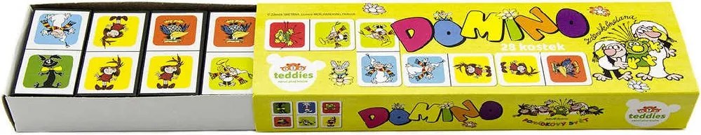 _Ostatní 1_ Hra domino Pojď s námi do pohádky 28 dílků ilustrace Večerníček bn10446