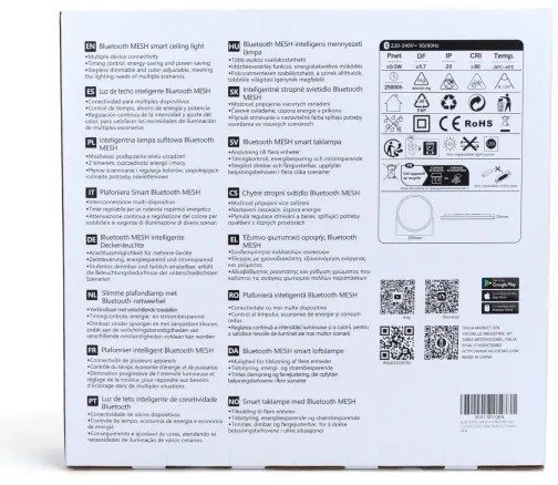 Aigostar - LED RGBW Stmívatelné stropní svítidlo LED/24W/230V 3000-6500K bílá+DO