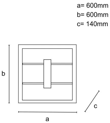 LED Stmívatelný přisazený lustr LED/55W/230V 3000-6500K + dálkové ovládání