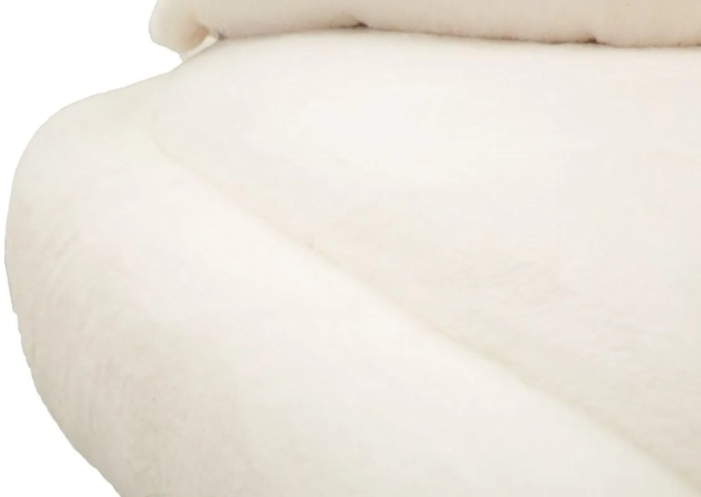 Designová pohovka Harmony 133 cm bílá / zlatá