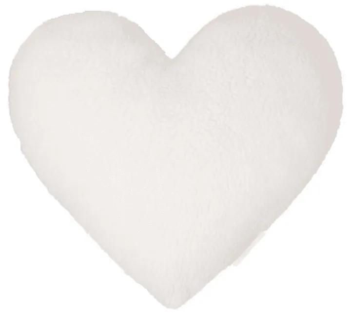 Mini Boho polštář srdce vanilka 38 cm