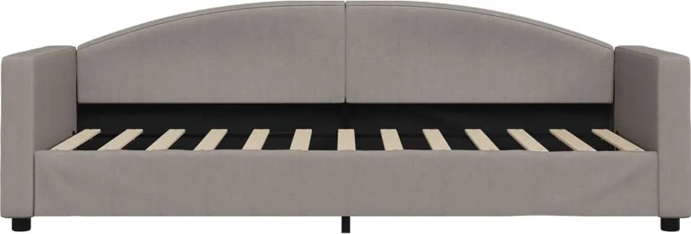 Válenda s přistýlkou a zásuvkami taupe 80 x 200 cm textil 3197222