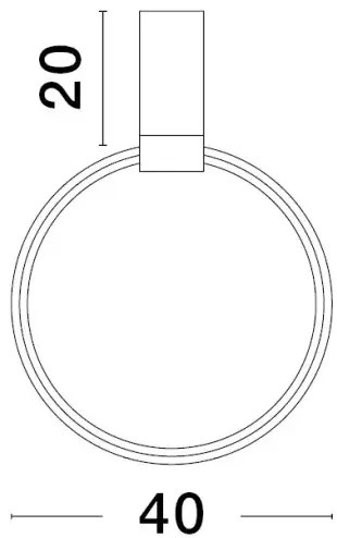 LED lustr Garve 40 černé