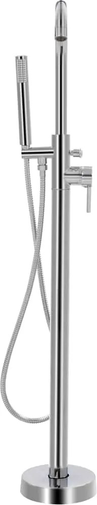 Volně stojící vanová baterie nerezová ocel 118,5 cm 145091