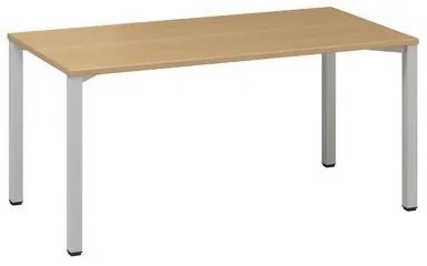 Alfa Office  Konferenční stůl Alfa 420 s šedým podnožím, 160 x 80 x 74,2 cm, rovné provedení, dezén buk