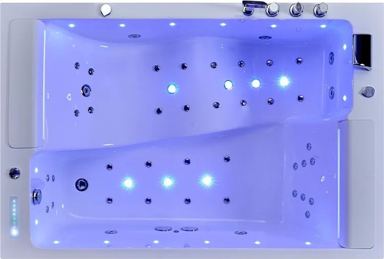 BPS-koupelny Hydromasážní vana HYD-GL8410 180x120 s ohřevem vody