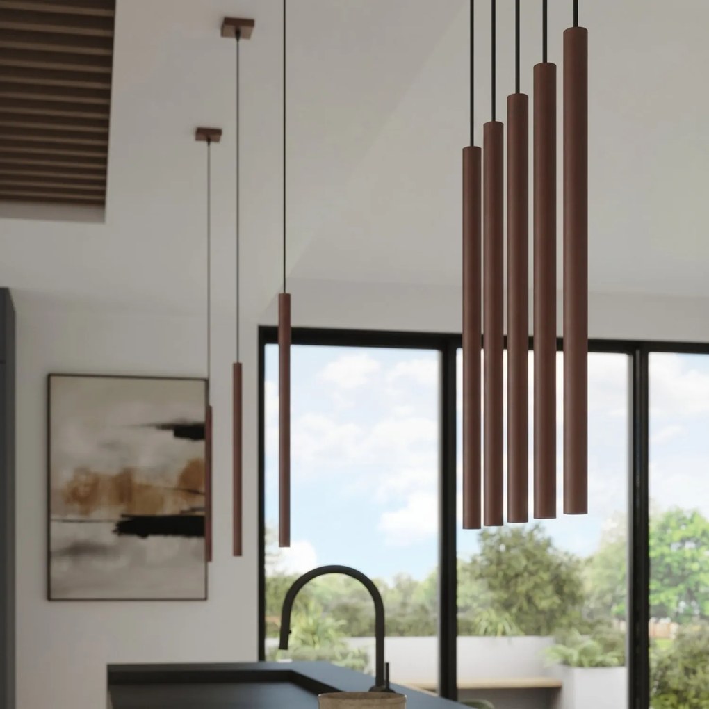 Sollux Lighting Závěsné svítidlo PASTELO 1 hnědé