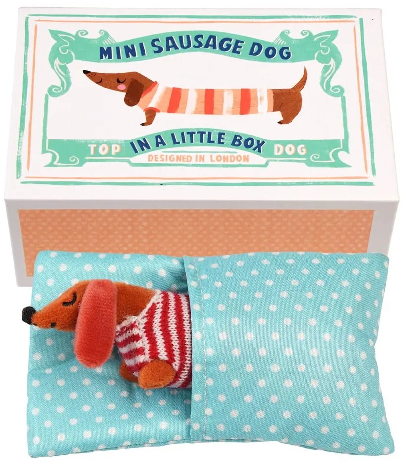 Plyšová hračka Mini Sausage Dog in a Little Box – Rex London Biano.cz
