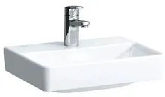 Laufen Pro S - Umývátko, 45x34 cm, 1 otvor pro baterii, bez přepadu, s LCC, bílá H8159614001561