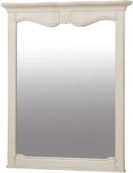 Zrcadlo s krémovým rámem z březového dřeva Livin Hill Verona