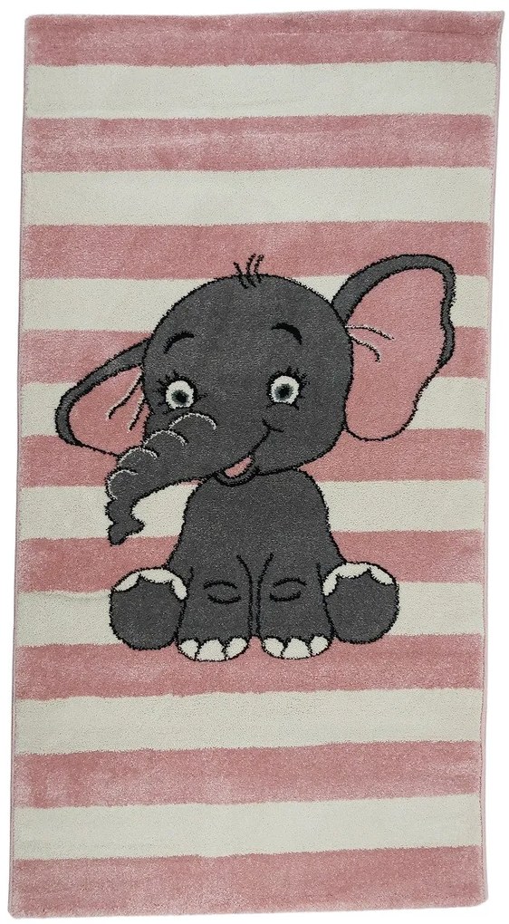 Vopi, Dětský koberec Kiddo A1087 pink, 120x170, růžová, dětský pokoj