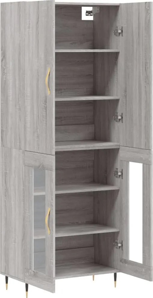 vidaXL Skříň highboard 69,5 x 34 x 180 cm kompozitní dřevo [3195716] Barva: dub sonoma