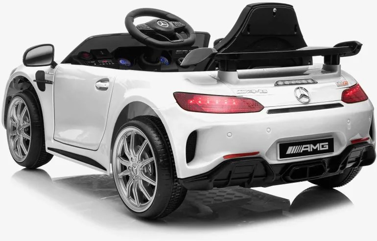 Elektrické autíčko Mercedes-Benz GTR bílé