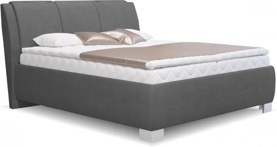 Čalouněná postel s úložným prostorem Serena vario, čelní výklop , 160x200 cm, Matrace ALFA