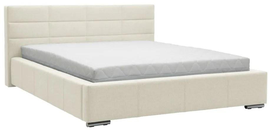 Béžová dvoulůžková postel Mazzini Beds Reve, 180 x 200 cm