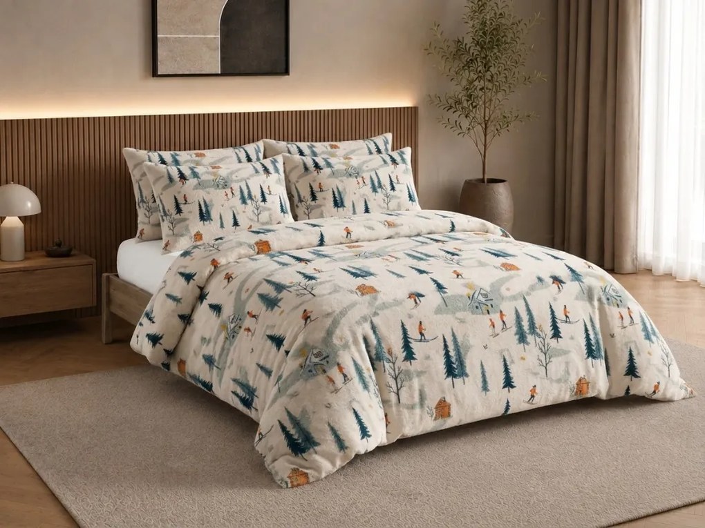 Mikroplyšové povlečení ALPINO barevné Rozměr povlečení: 2 ks 70 x 90 cm | 200 x 220 cm