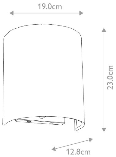 Elstead DL-COOPER-S-IV-AB - Nástěnné svítidlo COOPER 1xE27/60W/230V zlatá