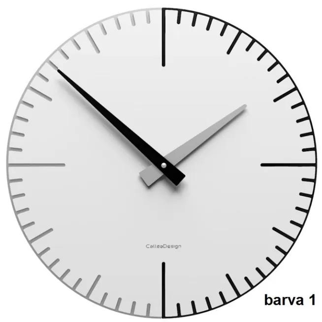Designové hodiny 10-025 CalleaDesign Exacto 36cm (více barevných variant) Barva tmavě modrá klasik-75 - RAL5017