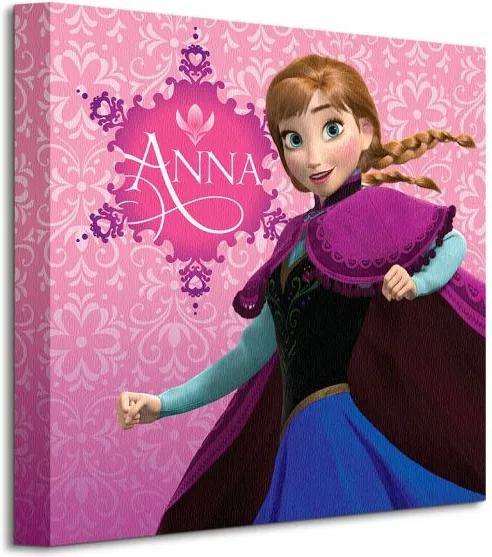 Obraz na plátně Disney Frozen Anna Pink 30x30cm WDC91228