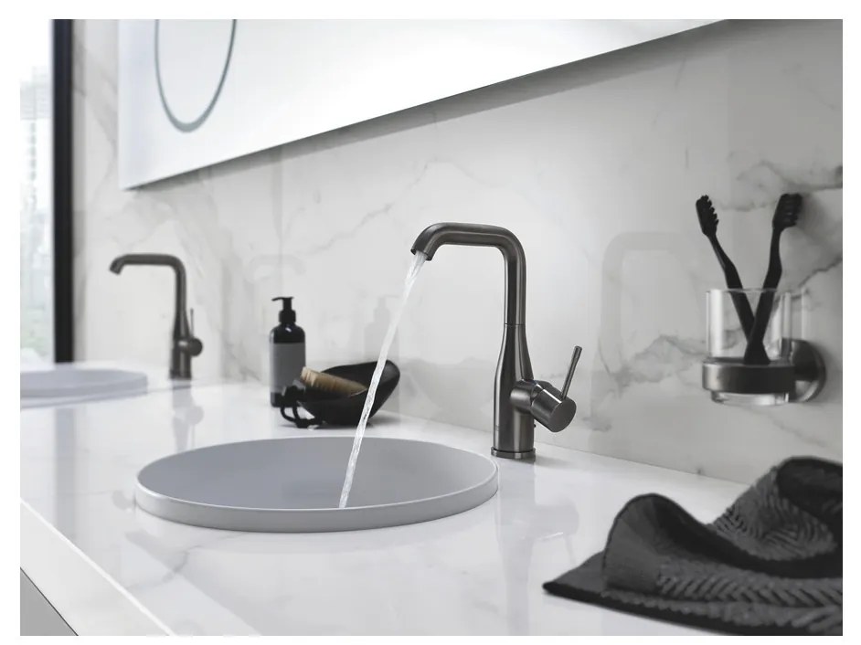 Grohe Essentials - Držák, kartáčovaný Hard Graphite 40369AL1