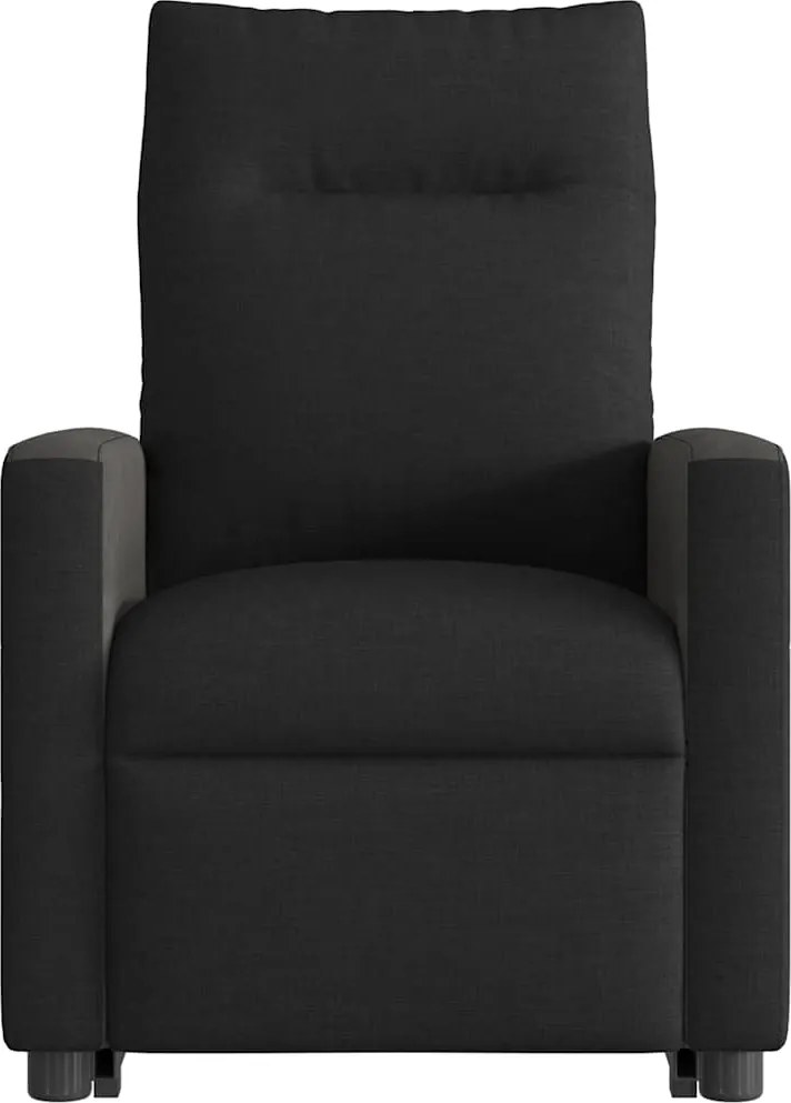 Zvedací polohovací křeslo černé textil 3324054