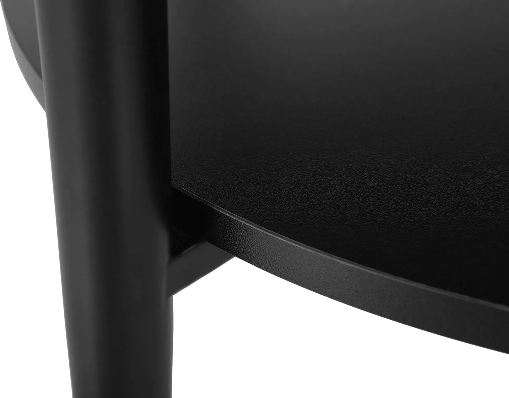 Konferenční stolek Ella 60 cm dubový/černý