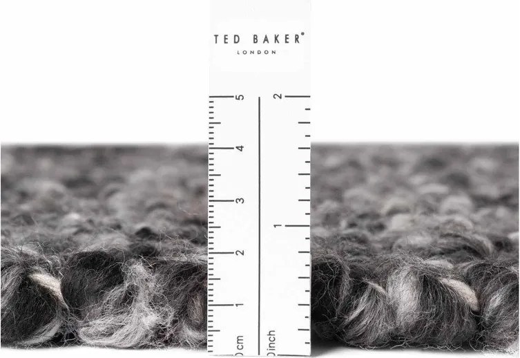 Tmavě šedý ručně tkaný koberec z materiálu bouclé 200x290 cm Notting Hill Portobello – Ted Baker