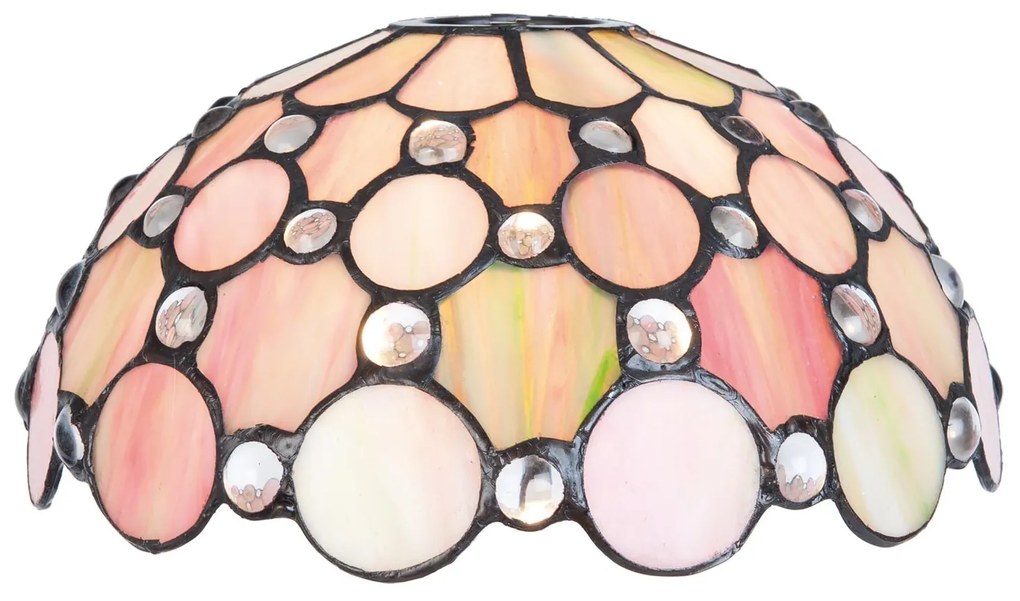 Stínidlo Rose Circles k nástěnné noze Tiffany - Ø 25*16 cm