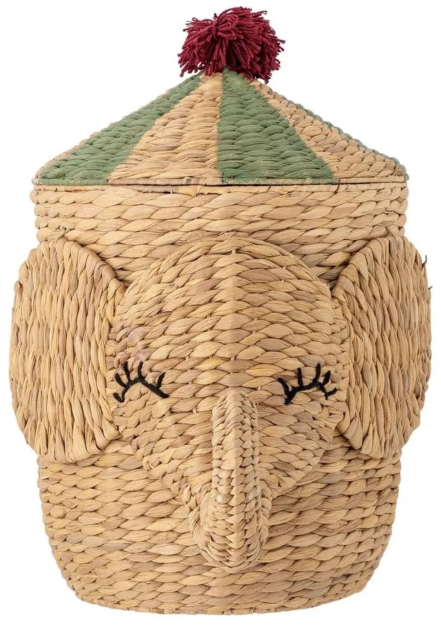 Dětský koš na hračky z vodního hyacintu v přírodní barvě ø 35x50 cm Bobo – Bloomingville Mini Biano.cz