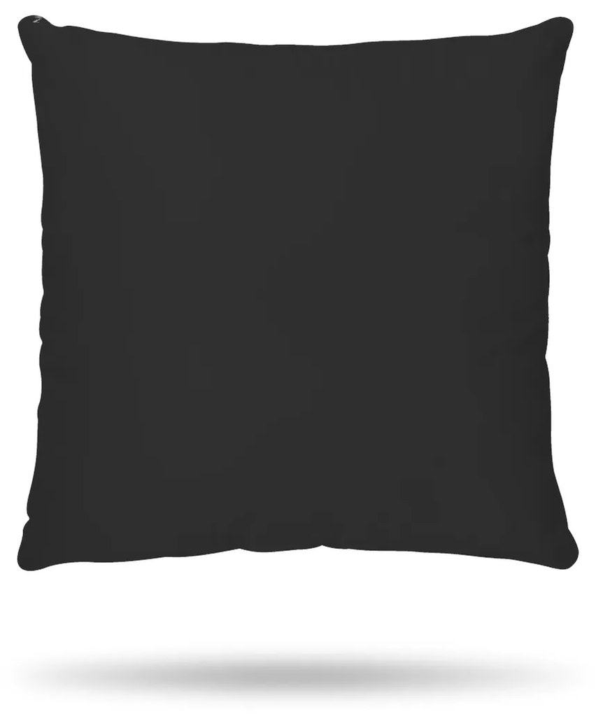 Bavlněný povlak na polštář černý Rozměr: 30x40