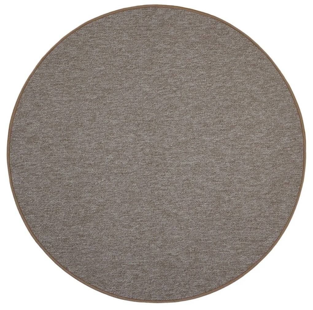 Vopi, Kusový koberec Astra béžová kruh, 200x200 (průměr) kruh, béžová, chodba / předsíň