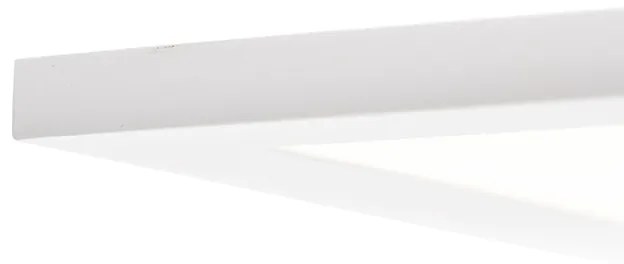 Stropní svítidlo bílé včetně LED a stmívače s dálkovým ovládáním - Liv