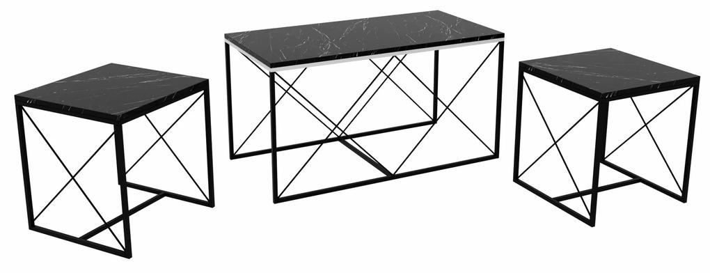 Konferenční stolek Set Dolphie (Černá). 1073111